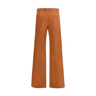 Chlo&eacute; Womens Brown Cotton Flared Pants