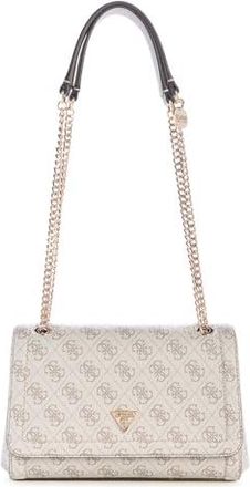 Guess sac à épaule bandoulière Noelle II Convertible Xbody Flap Bag Dark Taupe Logo