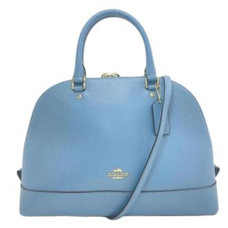 Coach Pre-owned Lederhandtasche - - Pre-owned - Damen - Blau - ONE SIZE