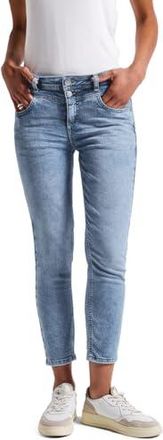 Street One A379416 Jean Coupe ajust&eacute;e, Bleu Clair d&eacute;lav&eacute;, 28W / 26L Femmes