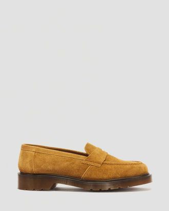 Dr. Martens Delapre Penny Repello Calf Wildleder Loafer in Gelb, Gr&ouml;&szlig;e: 36