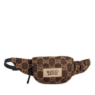 Gucci Pre-owned Nylon G&uuml;rteltasche - - Pre-owned - Damen - Braun - ONE SIZE