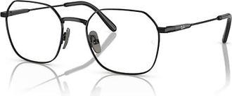 Ray-Ban Jim Titanium Optics Schwarz Fassung Klar Glas Polarisiert 53-20