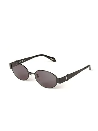 Just Cavalli SJC152 Metal Round Sunglasses - Black