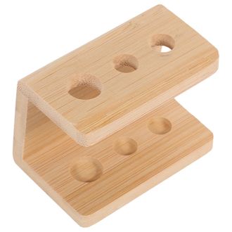 FOMIYES Bambus Zahnb&uuml;rstenhalter mit 3 F&auml;chern Robuster Bambus Organizer f&uuml;r Elektrische Zahnb&uuml;rsten Rasierer und K&auml;mme Bad Accessoire f&uuml;r Ordentliche Badezim