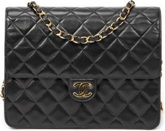 Chanel Crossbody Bags - Square Push Lock Straight Flap - Gr. unisize - in Schwarz - f&uuml;r Damen