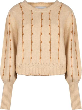 Silvian Heach Rundhals-Strickpullover - - Knitwear - Damen - Beige - M