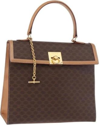 Celine Sac &agrave; main Pre-owned Macadam Canvas - Femme - Pre-owned - Brun - Taille: ONE Size