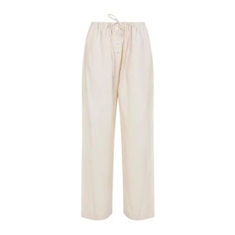 STUDIO NICHOLSON Femme, Pantalons, Beige, Taille: 36 FR Hera Draw Cord Pants