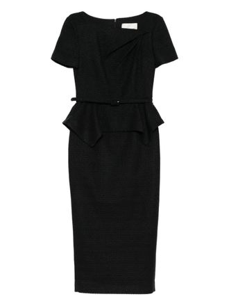 Roland Mouret robe à design péplum - Noir