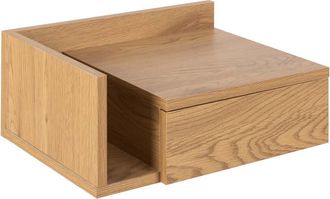 Norrwood home24 H&auml;nge-Nachtkommode Ronkeli 40 x 17 x 32cm Braun/Wildeiche Dekor