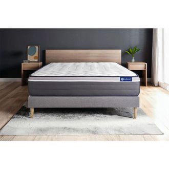 Actisom Actimemo plus matratze 200x200cm + Bettgestell mit lattenrost - Dicke : 26cm - Memory-schaum - H5