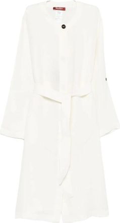 Max Mara Femme, Robes, Beige, Taille: 38 FR Lembo Belted Dress