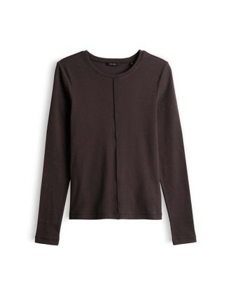 OPUS Langarmshirt Sadalie aus weichem Material Gerader Schnitt mit Rundhals f&uuml;r vielseitige Layerings