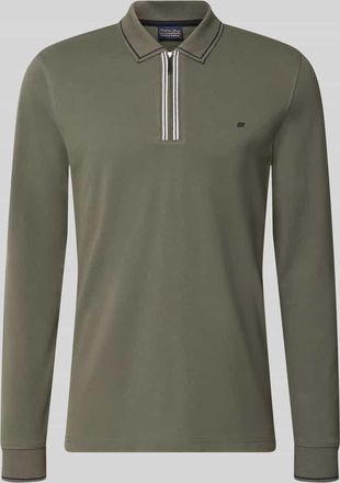 Christian Berg Slim Fit Poloshirt mit Rei&szlig;verschluss