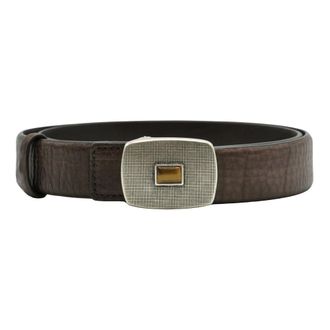 Moorer Mandela Ceinture en Cuir - Homme - Accessoires - Brun - Taille: 100 CM