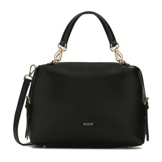 Kazar Schwarze weiche Lederhandtasche - - Bags - Damen - Schwarzk - ONE SIZE