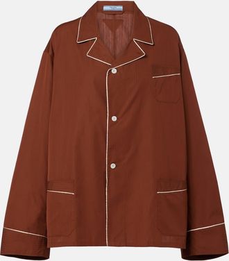 Prada Oversize-Hemd aus Baumwolle