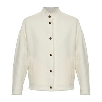 Max Mara Veste Palmizi en Laine - Femme - Vestes - Blanc - Taille: 40 FR