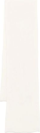 N.Peal écharpe en maille côtelée - Blanc