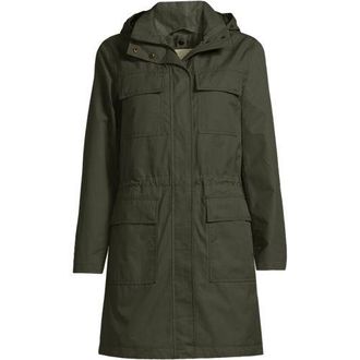 Lands End 3-in-1-Wachsjacke aus Baumwollmix, Damen, Gr&ouml;&szlig;e:48-50 plus, Gr&uuml;n, Baumwolle/Nylon, by Lands End