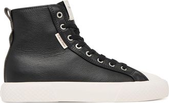 Calvin Klein Sneakers aus Stoff Calvin Klein Vulc Lace Up Hightop Lth HW0HW03076 Schwarz