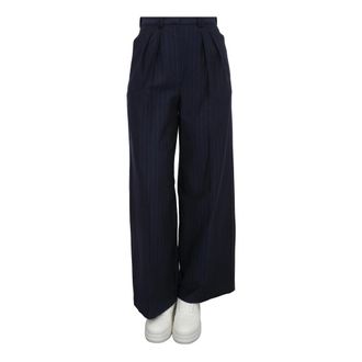 Max Mara Femme, Pantalons, Bleu, Taille: 36 FR Pantalone