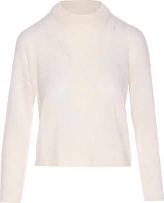 Allude Rundhalspullover - Weiß