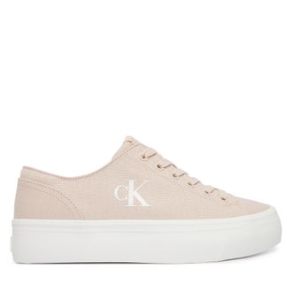 Calvin Klein Jeans Sneakers Calvin Klein Jeans Vulc Flatform Low Canvas Mg YW0YW01763 Rosa
