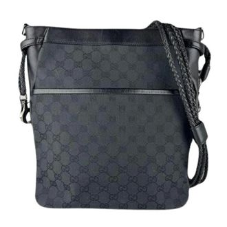 Gucci unisex, Pre-owned, Noir, Taille: ONE Size Sac bandouli&egrave;re en toile Pre-owned