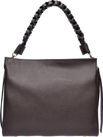 Luisa Vannini Kastanienbraun Rindsledertasche