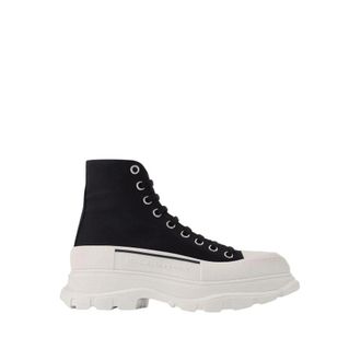 Alexander McQueen Canvas Tread Slick Sneakers - - Shoes - Damen - Schwarzk - 35 EU