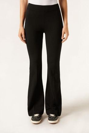 Calzedonia Schlaghose Schwarz