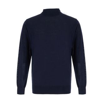KANGRA Pull &agrave; col roul&eacute; en laine - Homme - Pulls - Bleu - Taille: M
