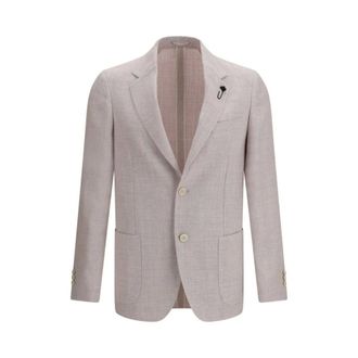 Lardini Homme, Vestes, Rose, Taille: XL Blazer en laine polaire