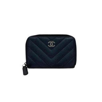 Chanel Porte-monnaie Pre-owned en cuir Caviar - Homme - Pre-owned - Noir - Taille: ONE Size