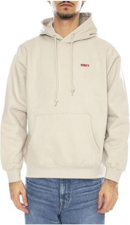 Obey Homme, Sweatshirts et sweats &agrave; capuche, Beige, Taille: M SweaT-shirts &agrave; capuche