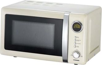 Melissa Melissa 16330108 Classico Mikrowelle Mikrowellenofen Retro-Design Metall-Geh&auml;use, 20 Liter Garraum, 700 Watt Mikrowellenleistung, Timer, 5 Leistungsst