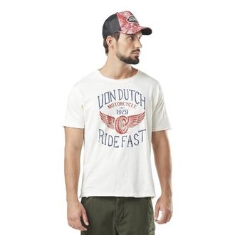 Von Dutch Tee Shirt Fast Blanc S
