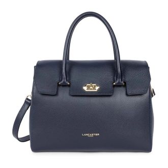 Lancaster Klappenhandtasche mit Metallverschluss Milano Cosmos - - Bags - Damen - Blau - ONE SIZE