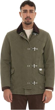 Fay Mantel mit Hakenverschluss - - Jackets - Herren - Gr&uuml;n - 2XL