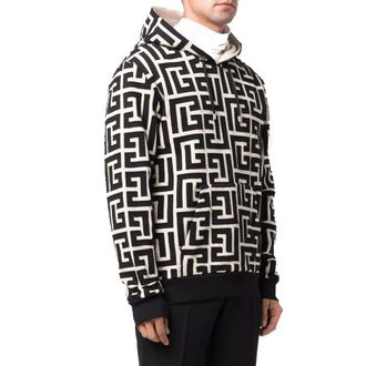 Balmain Mens Beige Cotton Sweatshirt Clothing