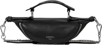 Lancel Umh&auml;ngetasche Sac Bandoulire Mini Lancel Origami A12526UXTU Noir/Argent