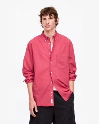 Arket Legeres Popeline-Hemd -Rot