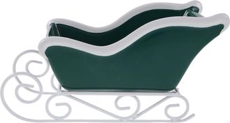 Cabilock CIMAXIC Miniatur-Weihnachtsmann-Schlittenfigur: Weihnachtsschlitten-Ornament für die Weihnachtsdekoration - Weihnachts-Tischdekoration für das Home Of