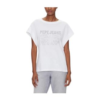 Pepe Jeans London T-Shirts - - Tops - Damen - Wei&szlig; - S
