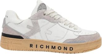 John Richmond Homme, Chaussures, Blanc, Taille: 42 EU Baskets en Daim V&eacute;ritable