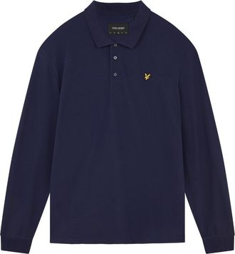 Lyle & Scott Poloshirt f&uuml;r Herren, Lang&auml;rmlig (Dunkles Marineblau)