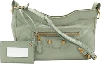 Balenciaga Pre-owned Giant Hip Leather 2way Shoulder Bag - Femme - Pre-owned - Vert - Taille: ONE Size