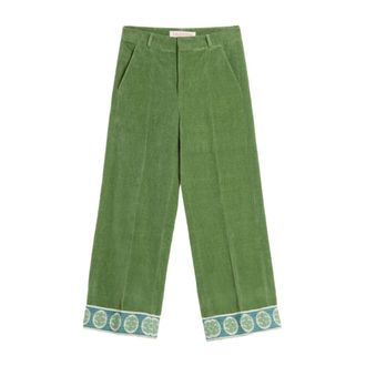 Valentino Garavani Jeans mit Samtfinish und bestickten Details - - Trousers - Herren - Gr&uuml;n - M